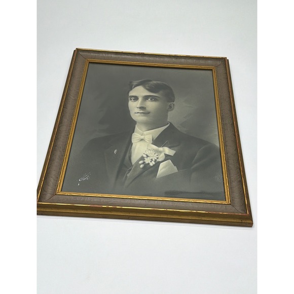 Art | Antique Edwardian Charcoal Portrait Gentleman Formal Tuxedo ...